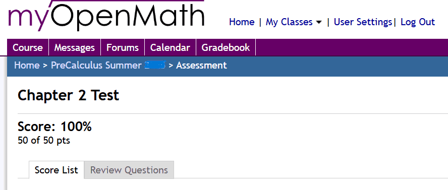 MyOpenMath Precalculus Answers – Functions, Trig, HW & Exam Help ...